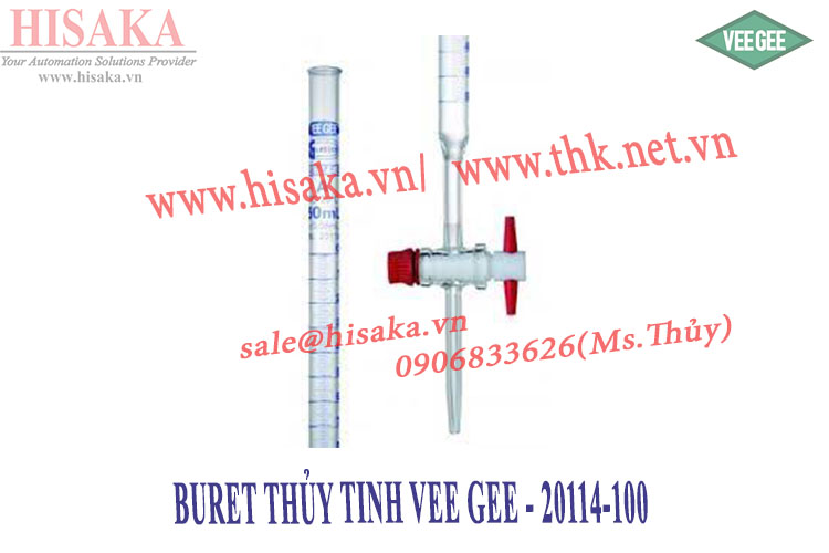 Buret Thủy Tinh Vee Gee - 20114-100 - Công ty TNHH Hisaka Việt Nam
