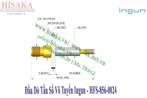 Đầu Dò Tần Số Vô Tuyến Ingun - HFS-856 303 051 A 5543 UFL-H (HFS-856-0024) - Công ty TNHH Hisaka ...